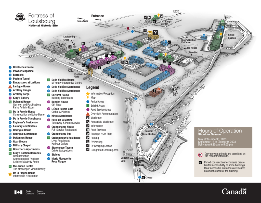 Fortress Of Louisbourg Map